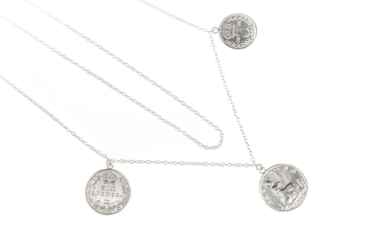 Victorian Triple Lucky Coin Necklace – E M H Jewellery